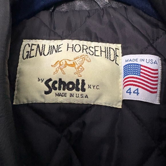 Schott NYC | Jackets & Coats | Schott Mens 689h Horsehide Black ...
